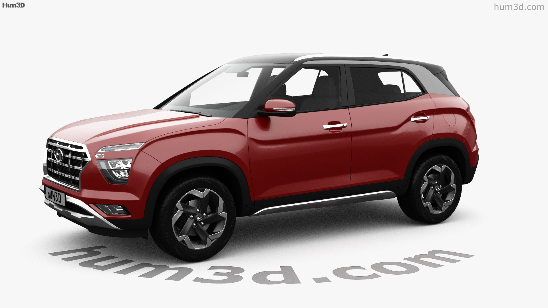 360 view of Hyundai Creta 2023 3D model - 3DModels store
