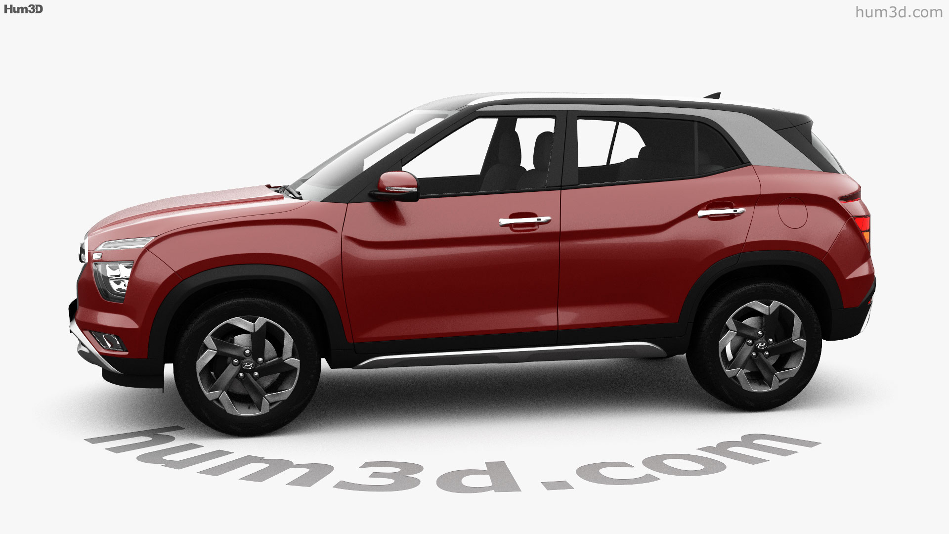 360 view of Hyundai Creta 2023 3D model - 3DModels store