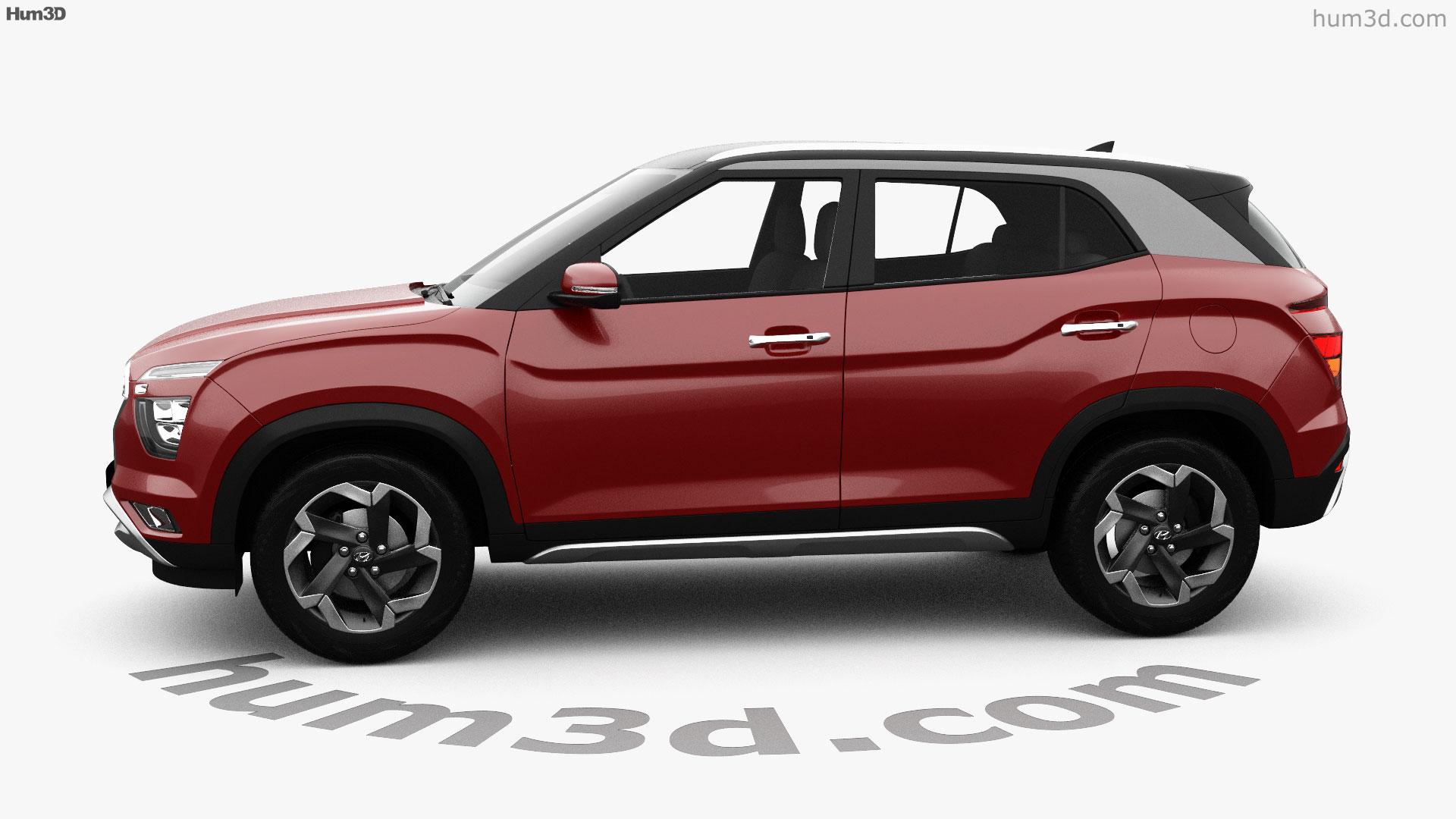 360 view of Hyundai Creta 2023 3D model - 3DModels store