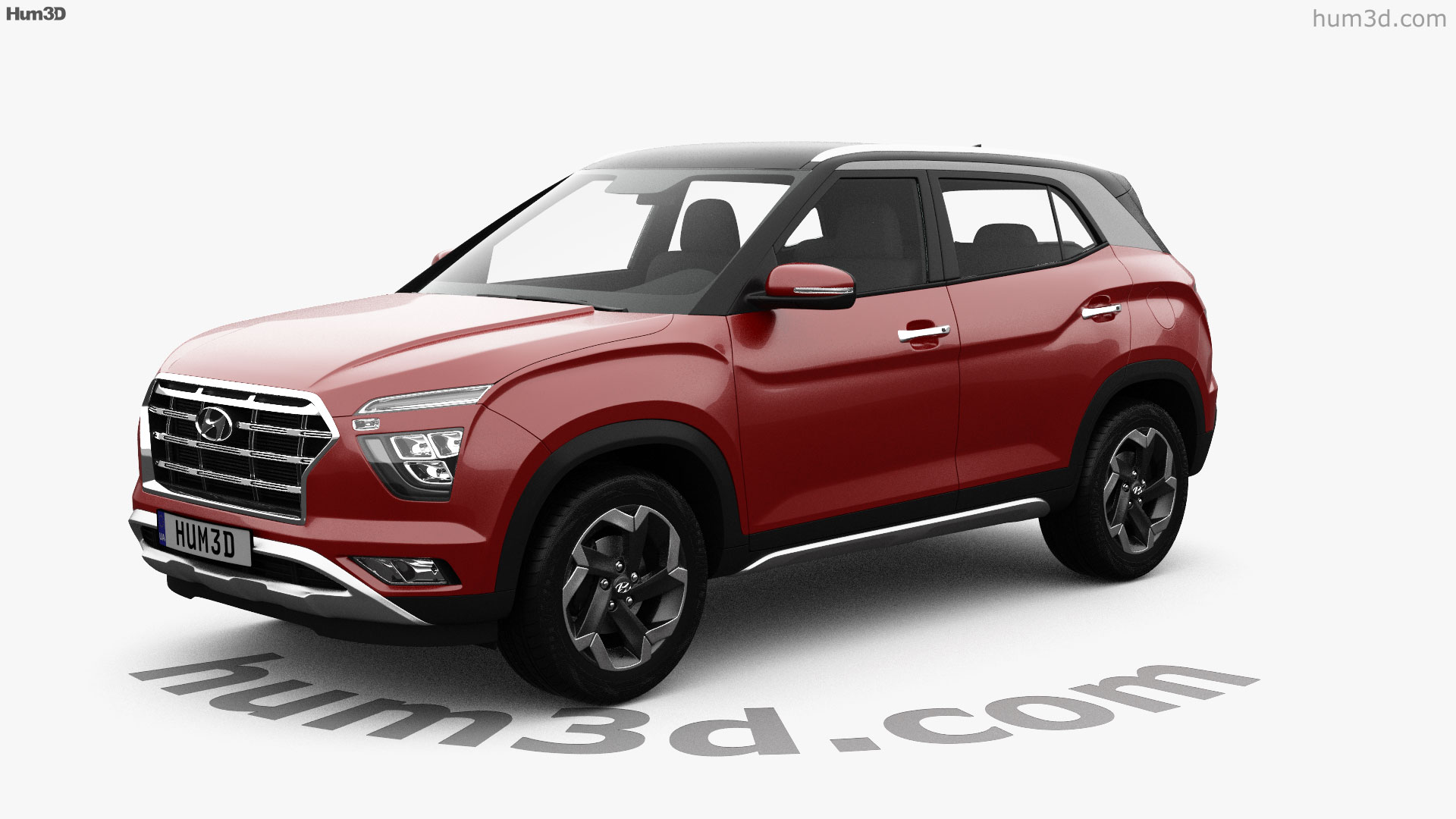 360 view of Hyundai Creta 2023 3D model - 3DModels store