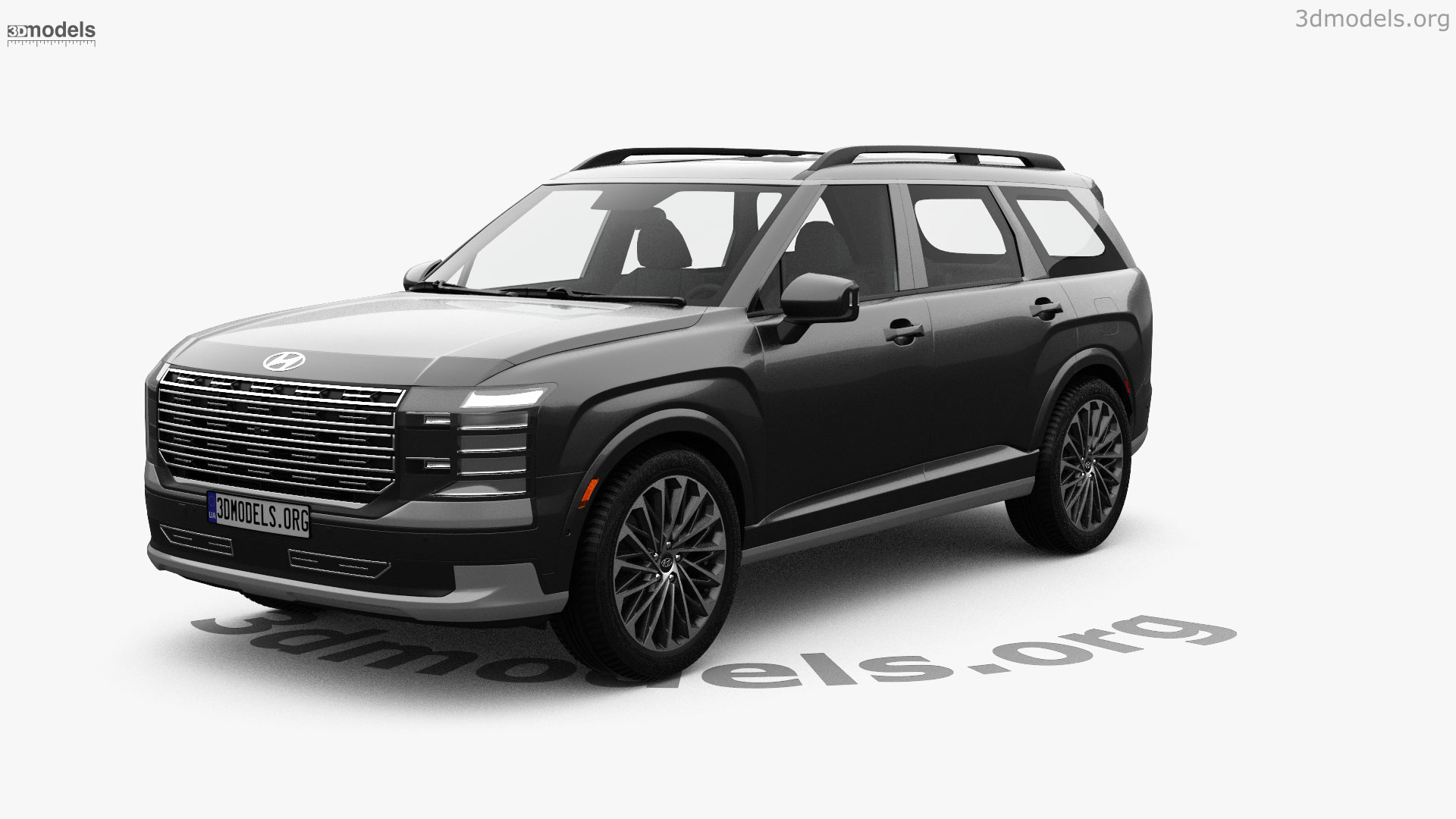360 view of Hyundai Palisade Calligraphy 2025 3D model - 3DModels store