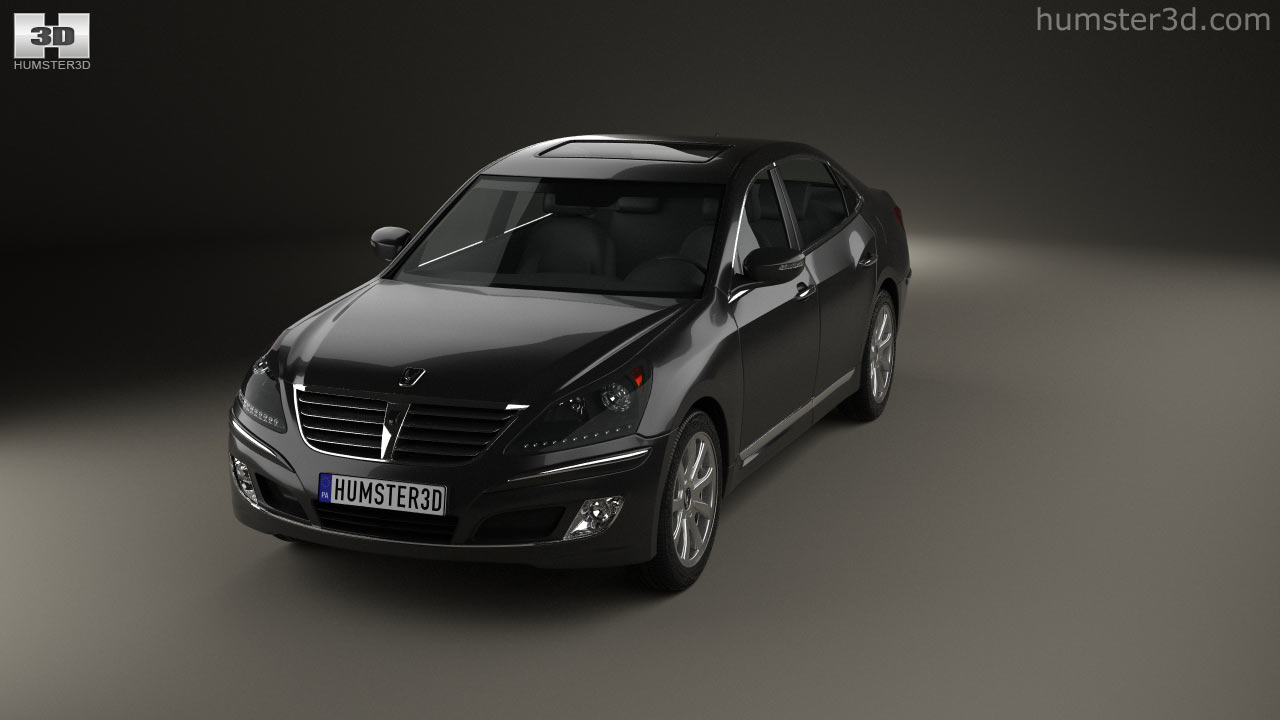 360 view of Hyundai Equus (Centennial) 2014 3D model - 3DModels store