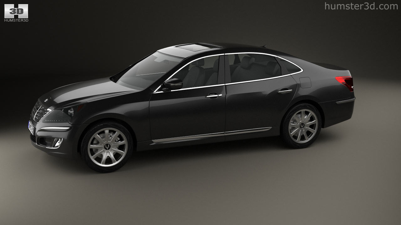 360 view of Hyundai Equus (Centennial) 2014 3D model - 3DModels store