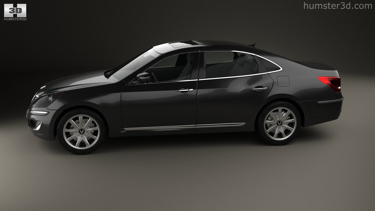 360 view of Hyundai Equus (Centennial) 2014 3D model - 3DModels store
