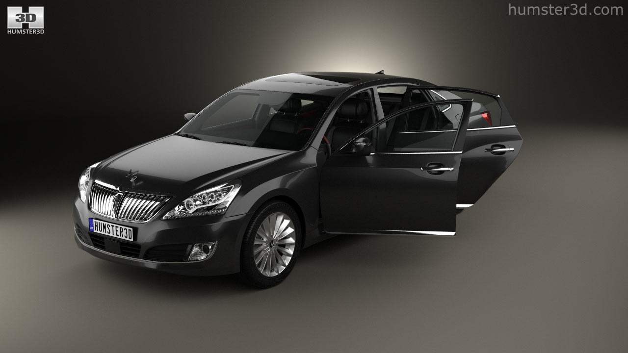 360 view of Hyundai Equus (Centennial) with HQ interior 2017 3D model ...