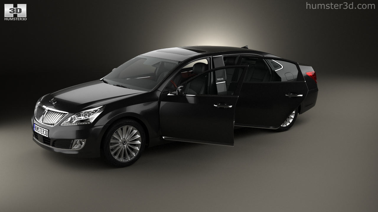360 view of Hyundai Equus (Centennial) limousine with HQ interior 2017 ...