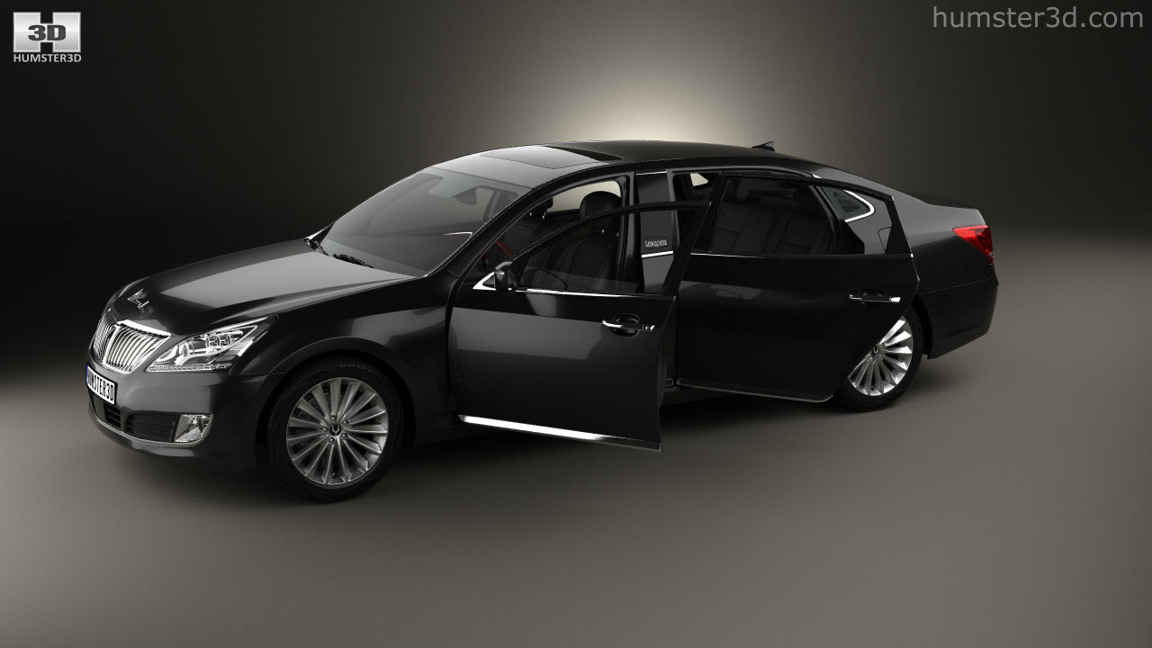 360 view of Hyundai Equus (Centennial) limousine with HQ interior 2017 ...