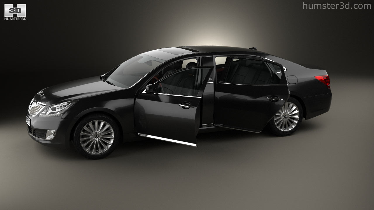360 view of Hyundai Equus (Centennial) limousine with HQ interior 2017 ...