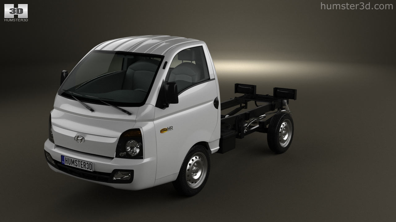 360 view of Hyundai HR (Porter) Chassis Truck 2014 3D model - 3DModels ...