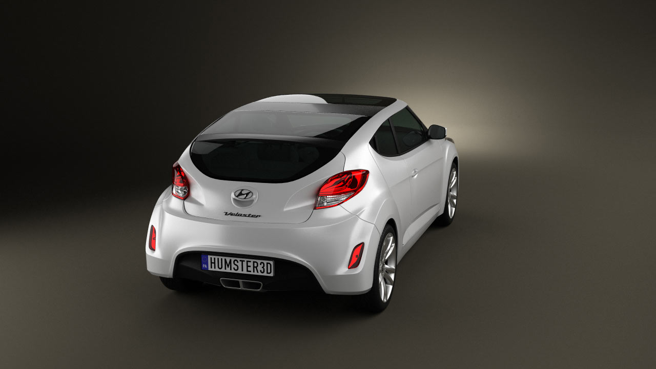 360 view of Hyundai Veloster 2015 3D model - 3DModels store