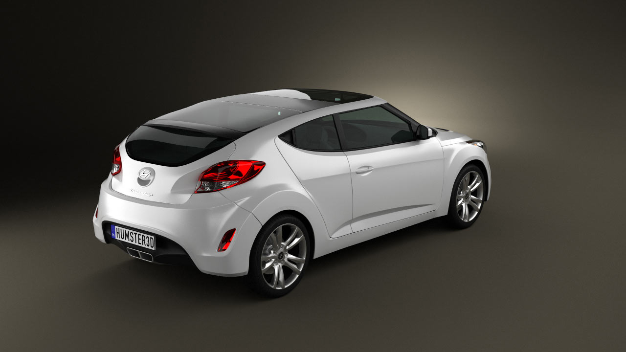 360 view of Hyundai Veloster 2015 3D model - 3DModels store