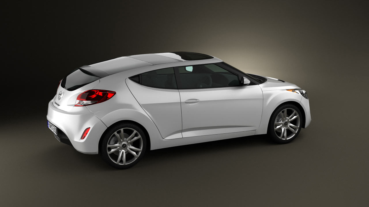 360 view of Hyundai Veloster 2015 3D model - 3DModels store