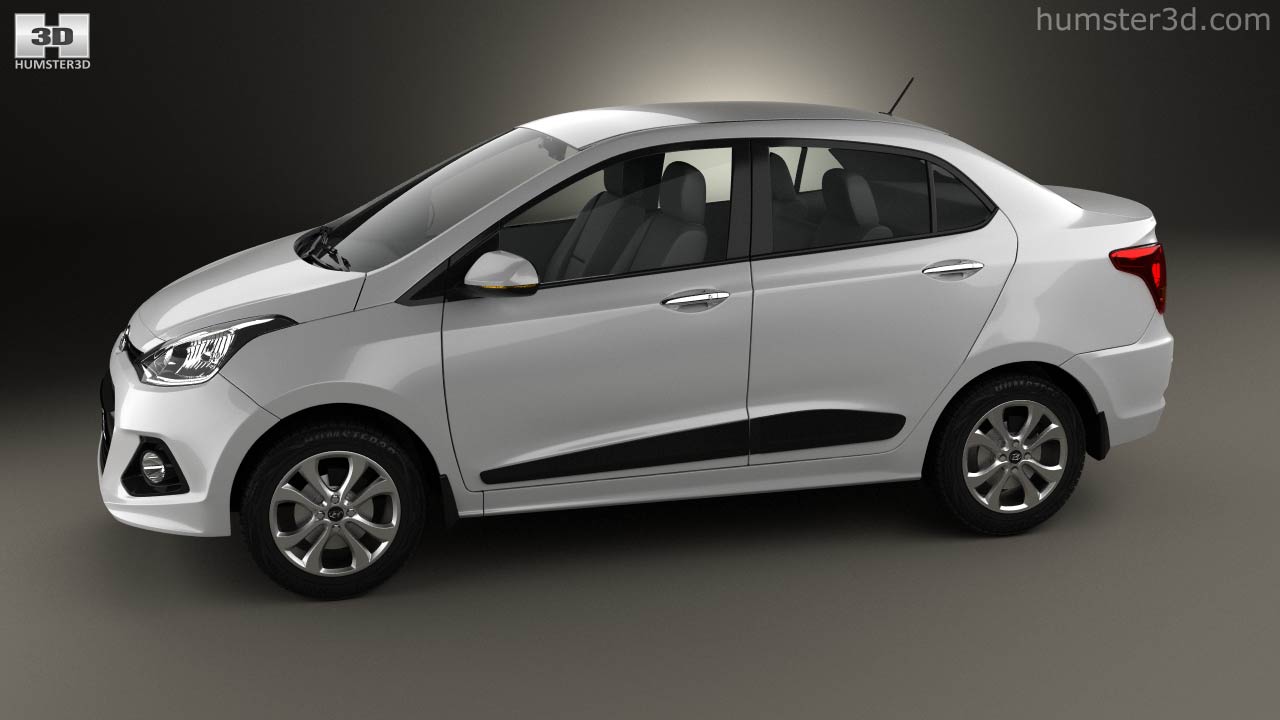 360 view of Hyundai Xcent 2017 3D model - 3DModels store