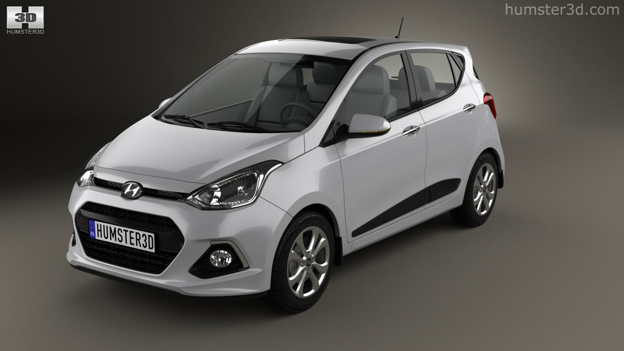 360 view of Hyundai i10 2016 3D model - 3DModels store