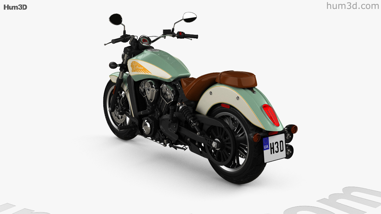 360 view of Indian Scout 2018 3D model - 3DModels store