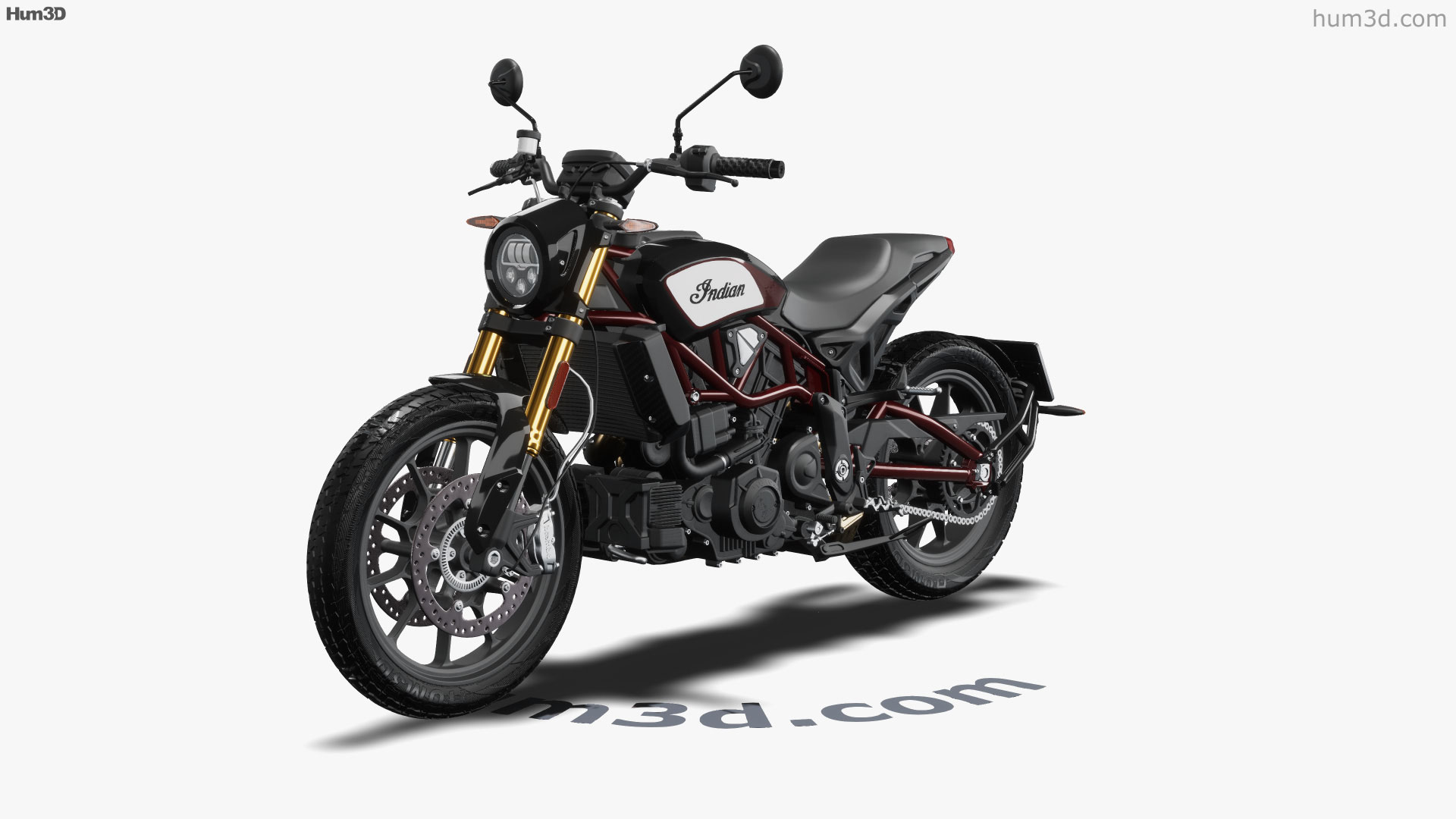 360 view of Indian FTR 1200 S 2020 3D model - 3DModels store