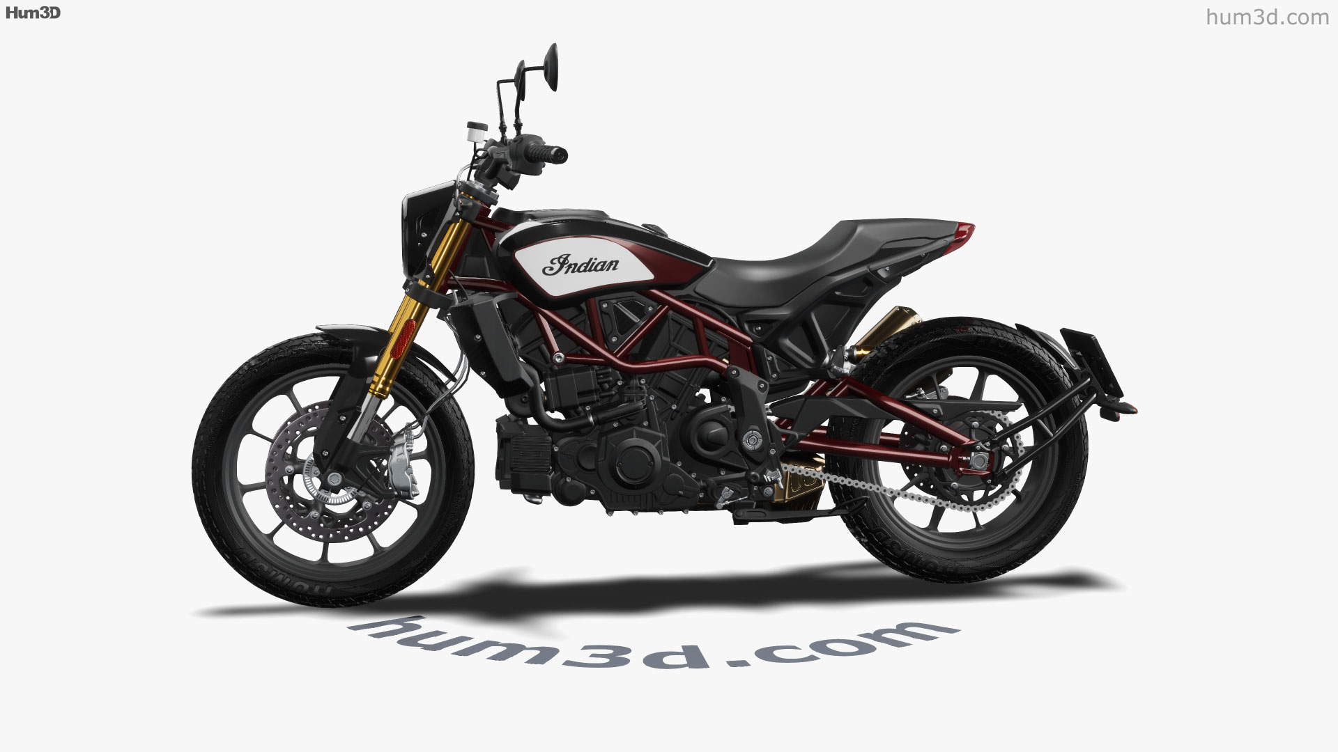 360 view of Indian FTR 1200 S 2020 3D model - 3DModels store
