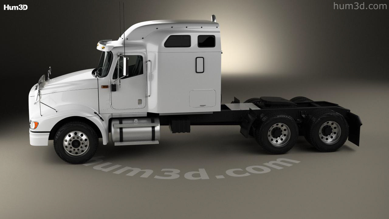 360 view of International 9400 Sleeper Cab Tractor Truck 2007 3D model ...