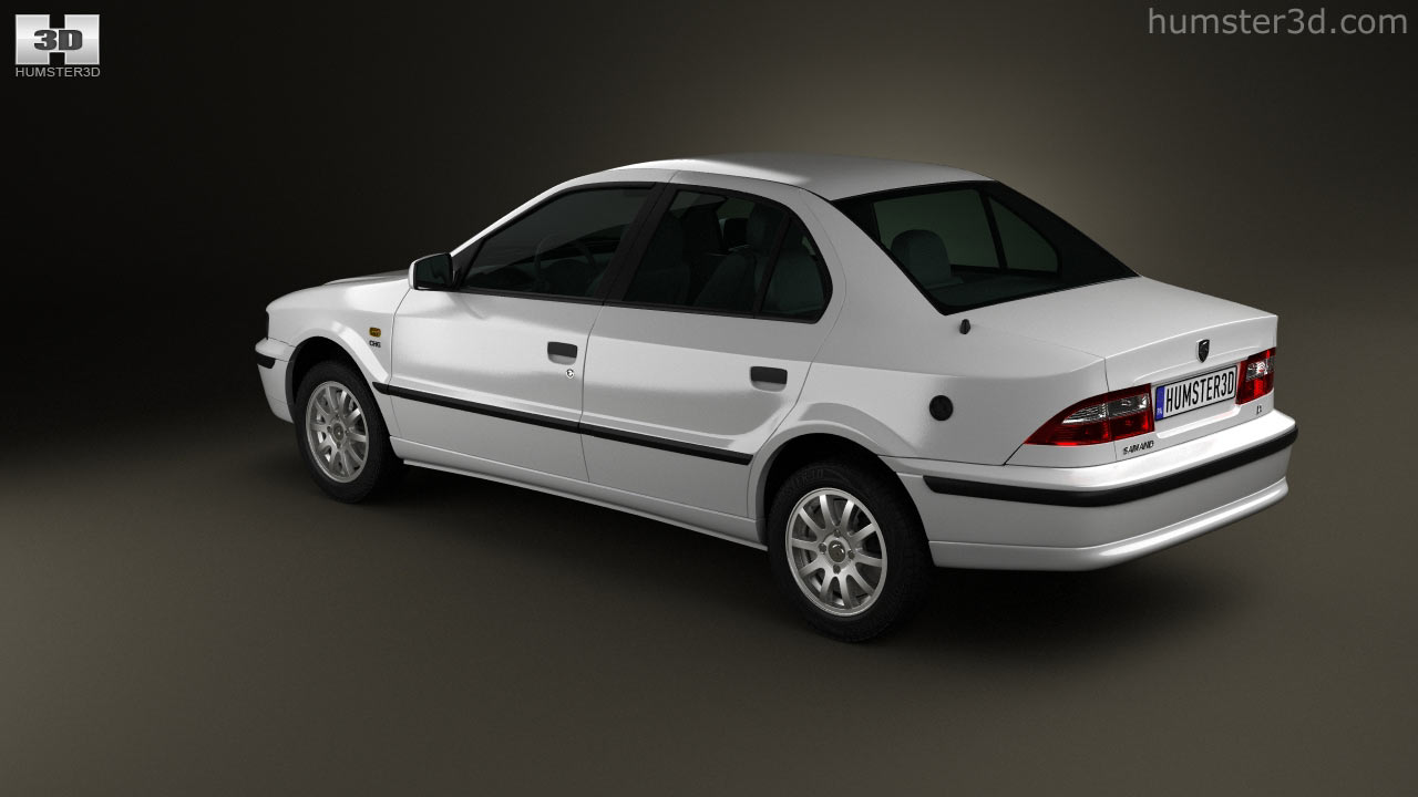 360 view of Iran Khodro Samand 2014 3D model - 3DModels store