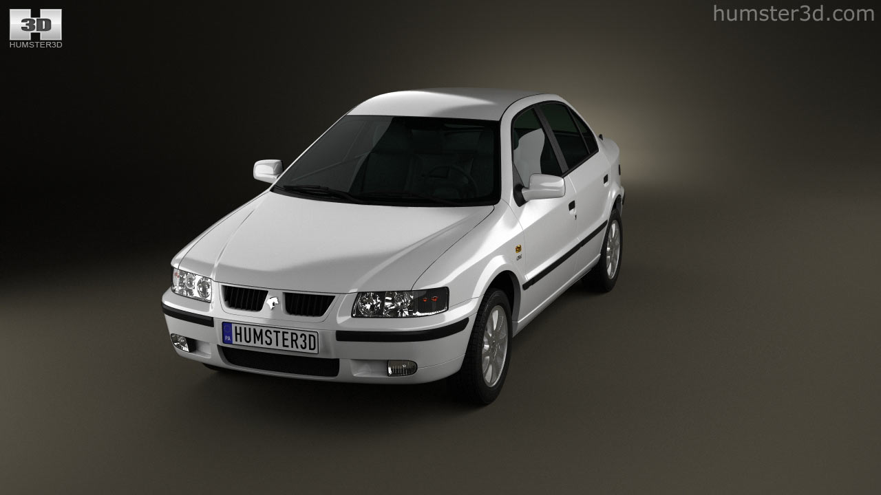 360 view of Iran Khodro Samand 2014 3D model - 3DModels store