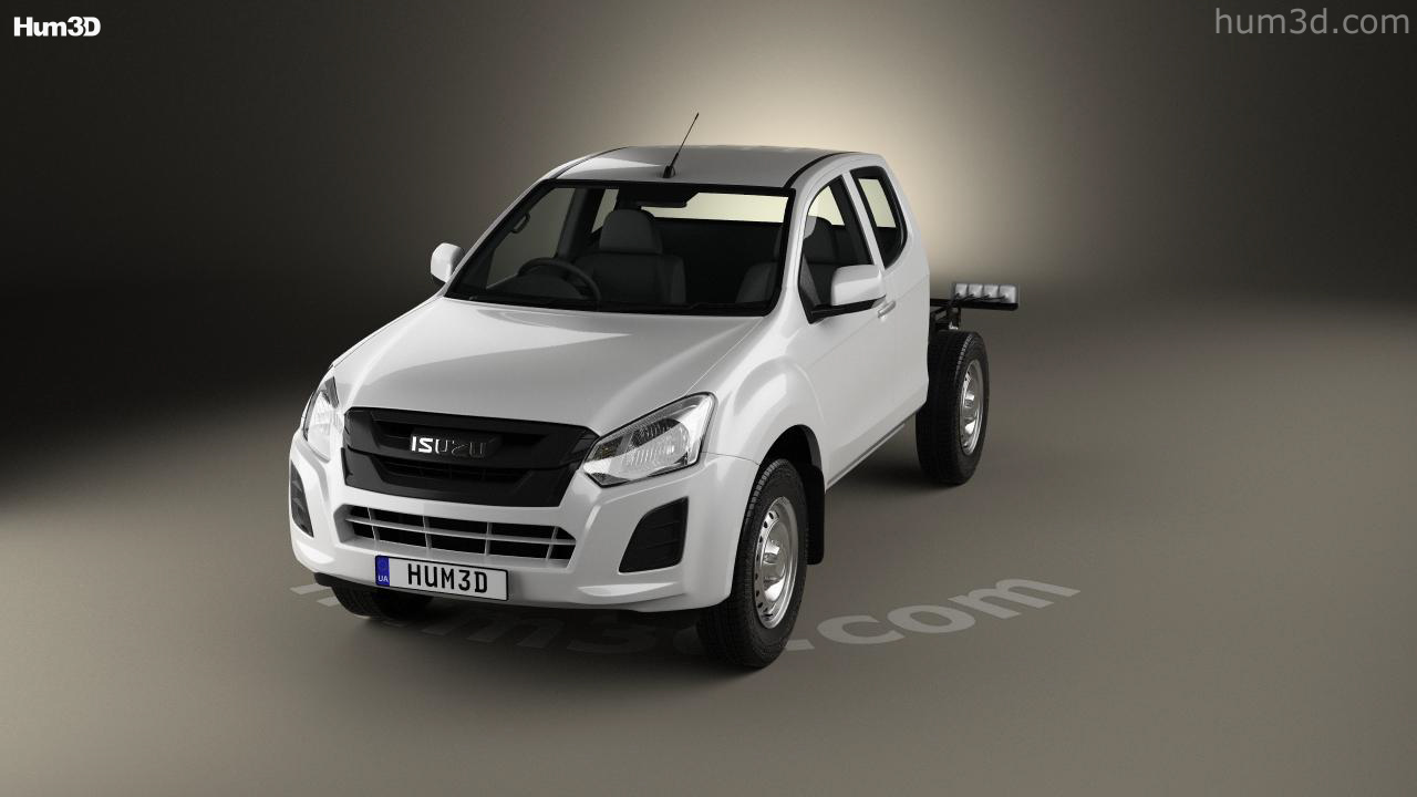 360 view of Isuzu D-Max Space Cab Chassis SX 2020 3D model - 3DModels store