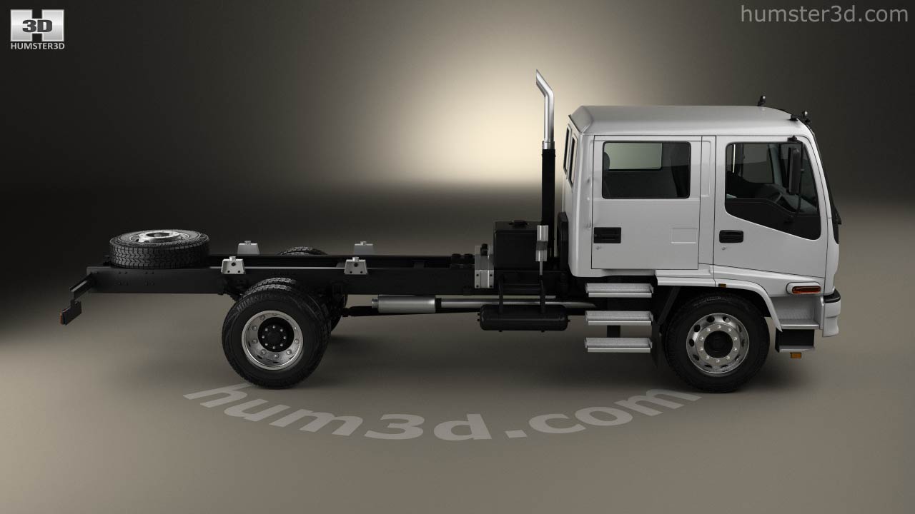 360 view of Isuzu FTR 800 Crew Cab Chassis Truck 2003 3D model ...