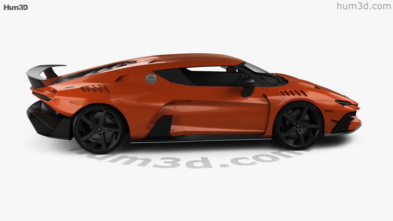360 view of Italdesign Zerouno 2021 3D model - 3DModels store