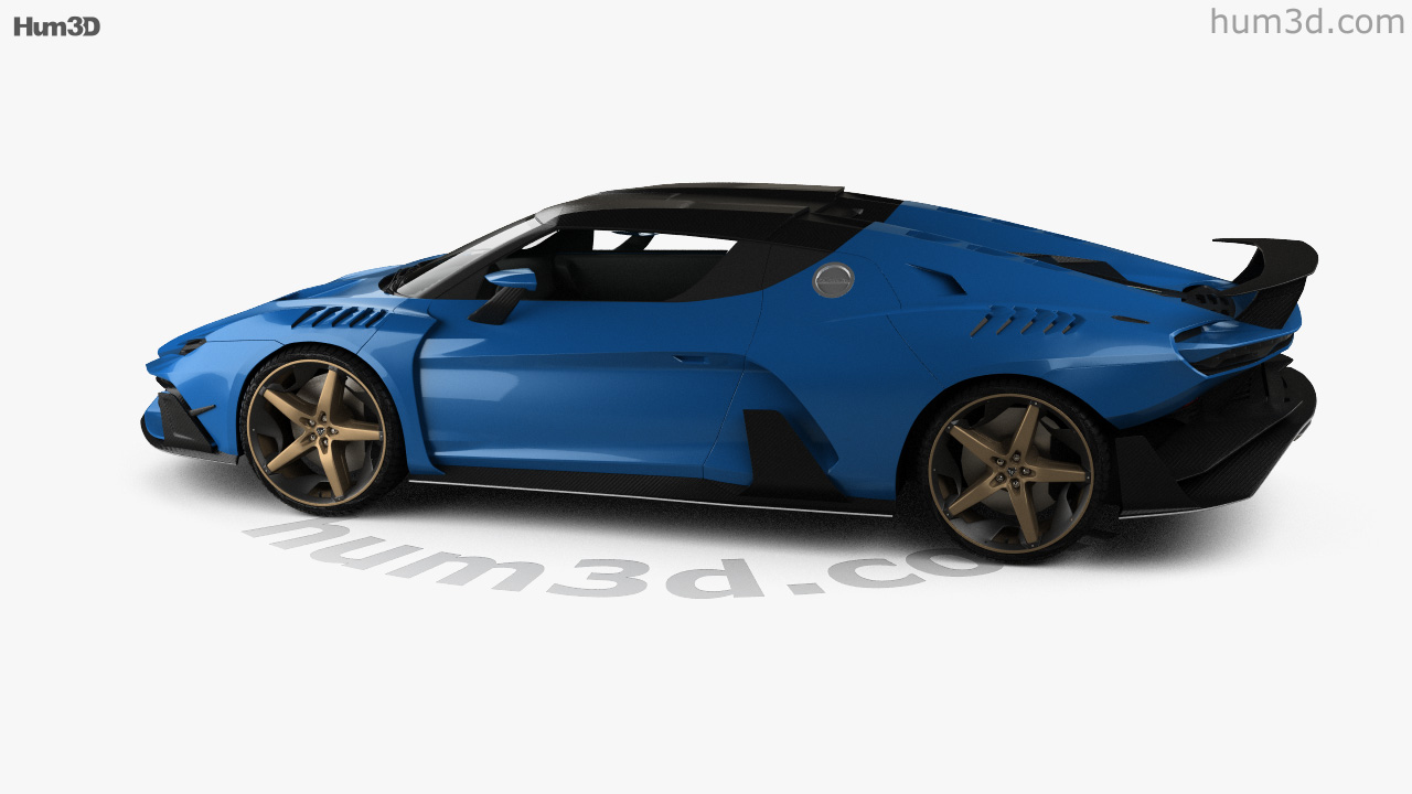 360 view of Italdesign Zerouno Duerta 2021 3D model - 3DModels store