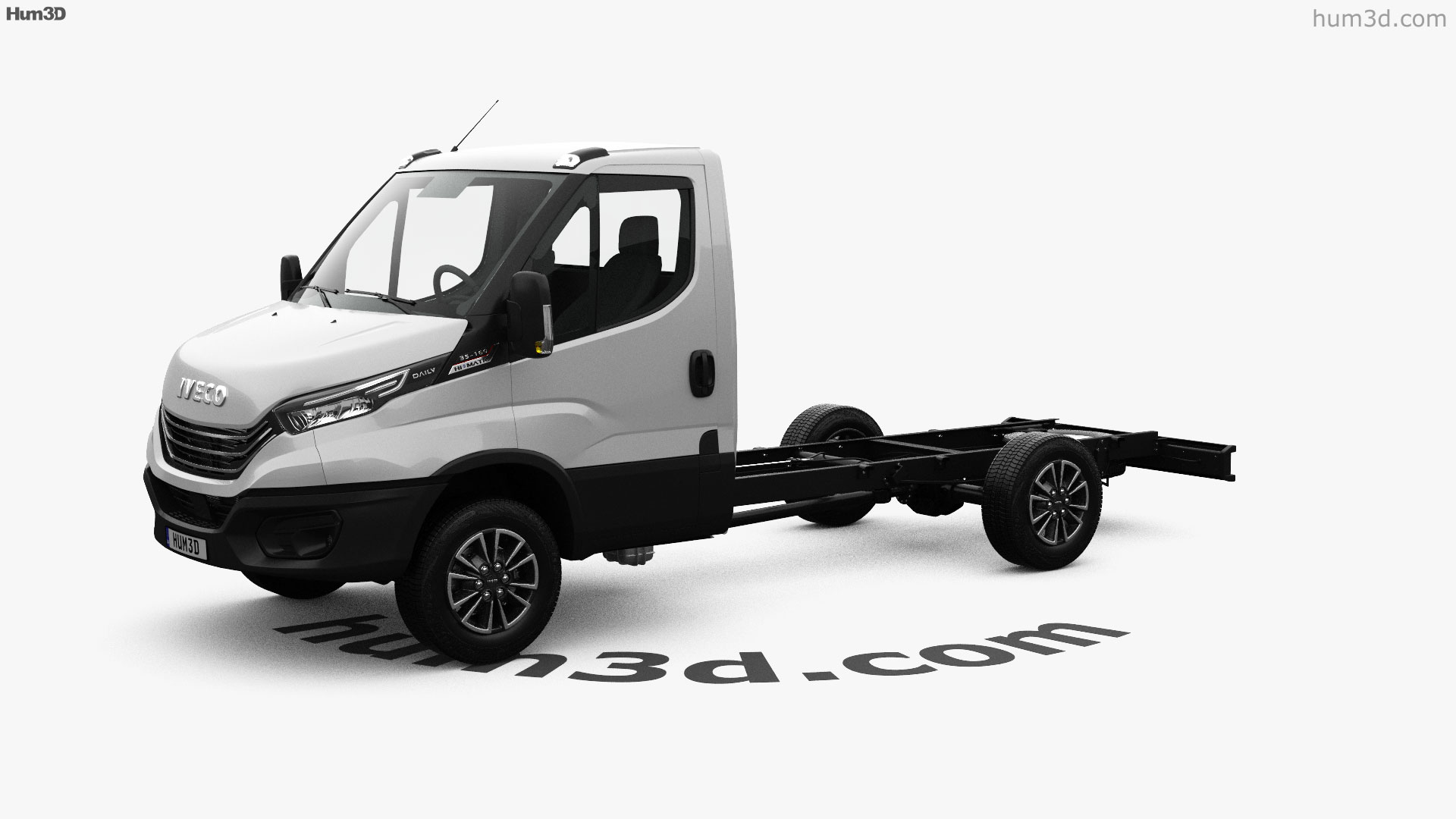 360 view of Iveco Daily Single Cab Chassis 2024 3D model - 3DModels store