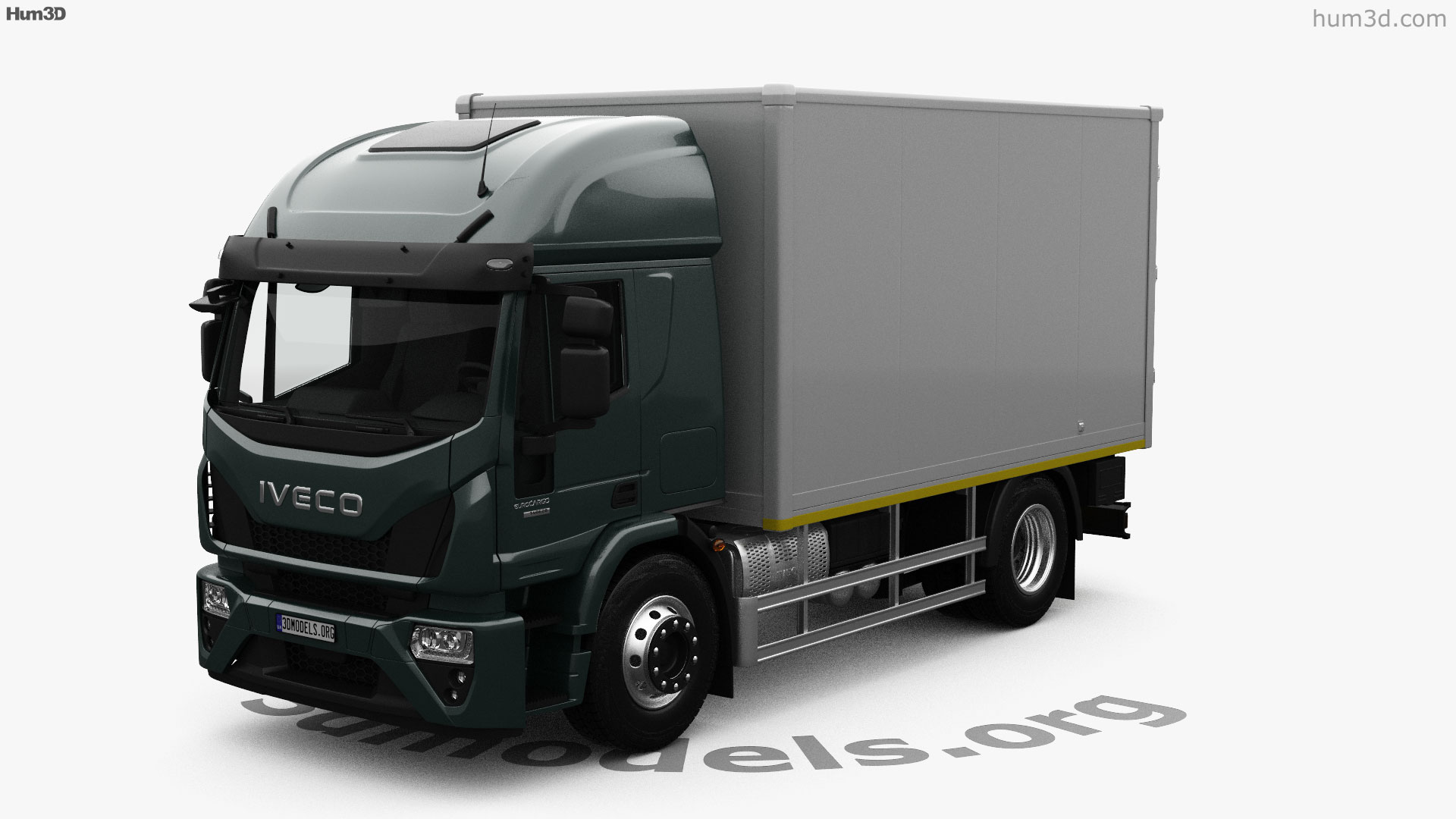360 view of Iveco EuroCargo Box Truck 2025 3D model - 3DModels store