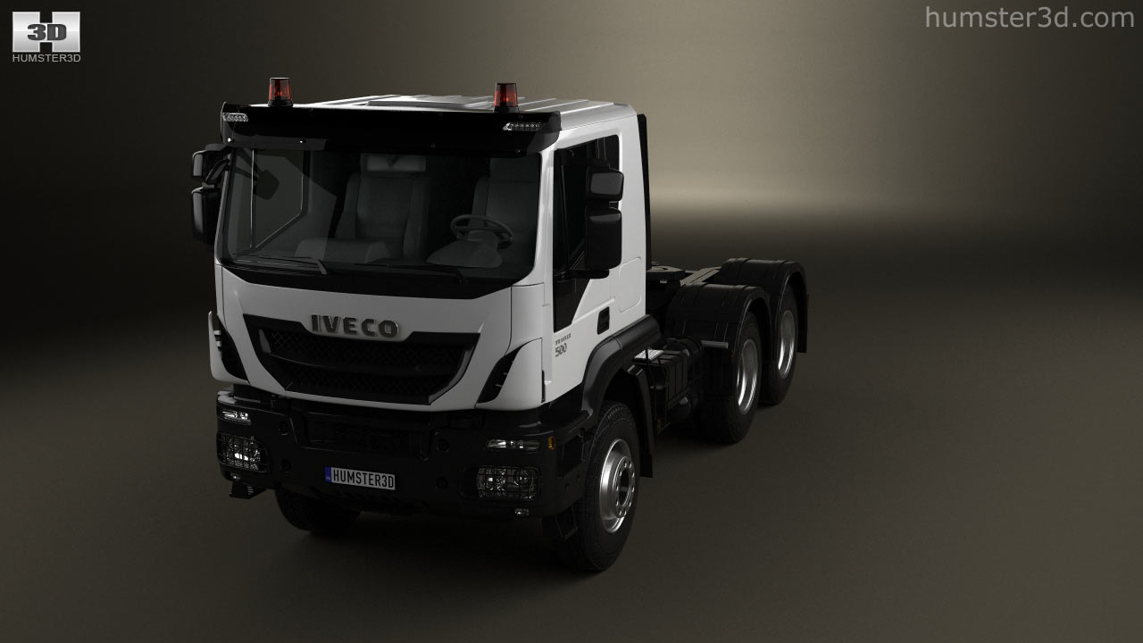 360 view of Iveco Trakker Tractor Truck 3-axle 2016 3D model - 3DModels ...