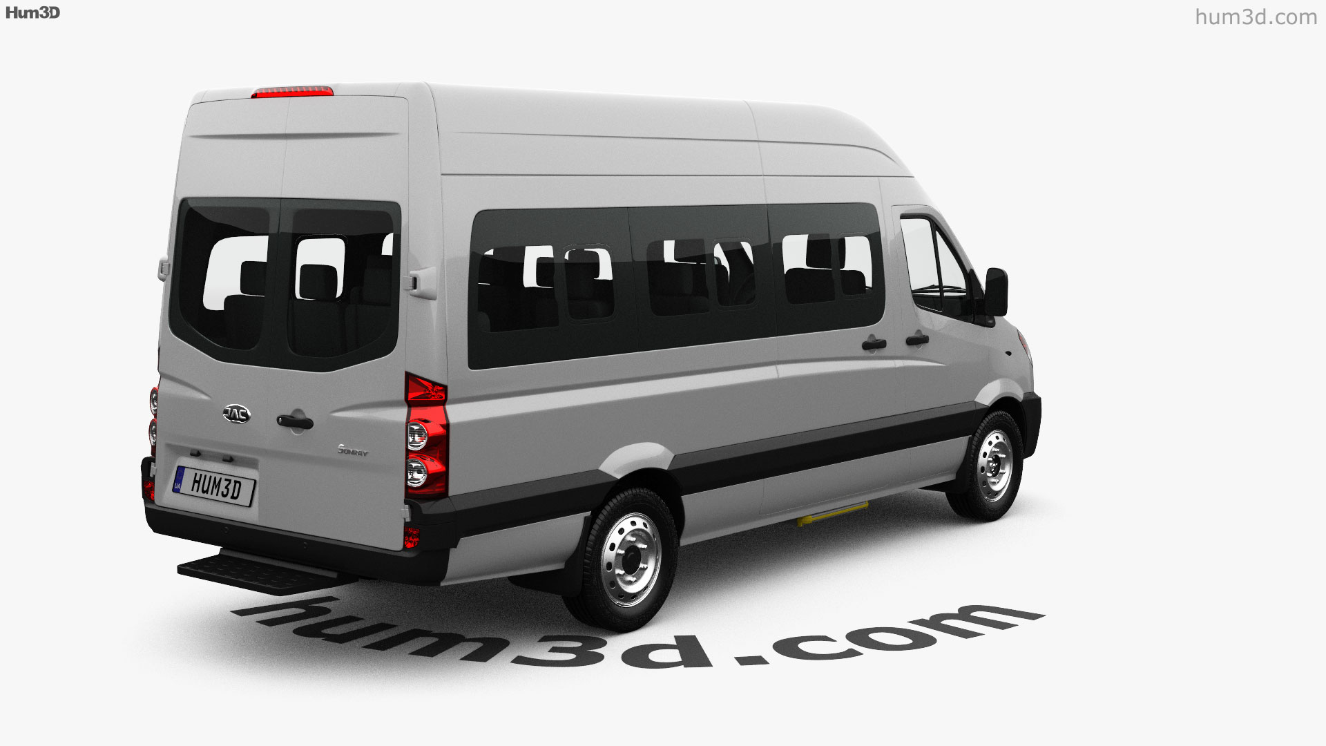 360 view of JAC Sunray Passenger Van L2H2 2024 3D model - 3DModels store