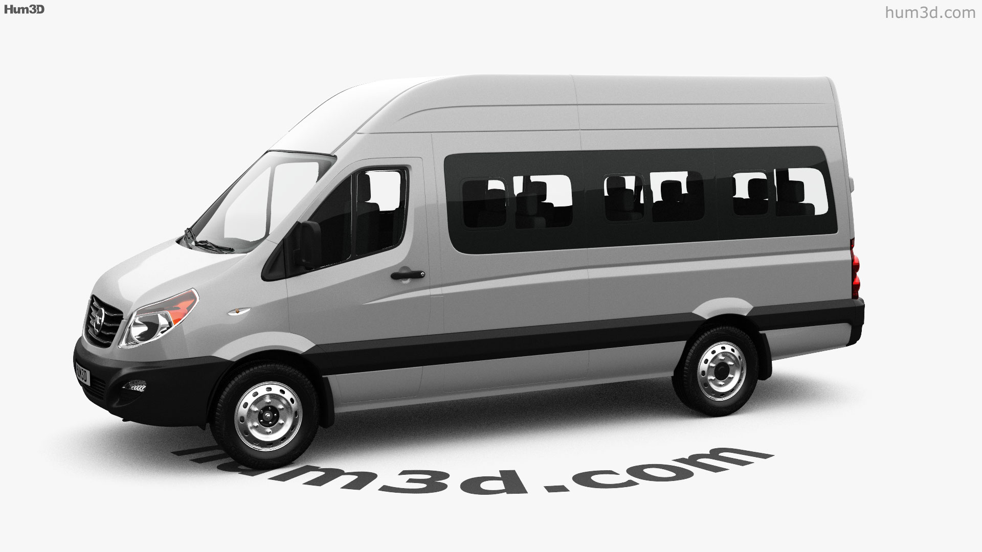 360 view of JAC Sunray Passenger Van L2H2 2024 3D model - 3DModels store
