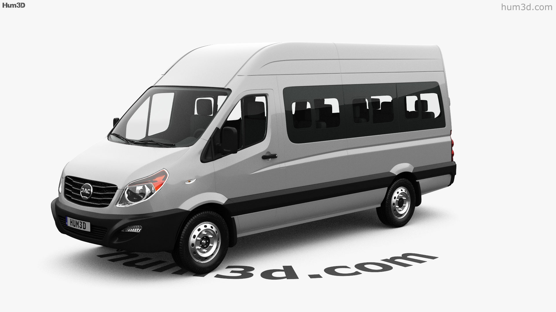 360 view of JAC Sunray Passenger Van L2H2 2024 3D model - 3DModels store