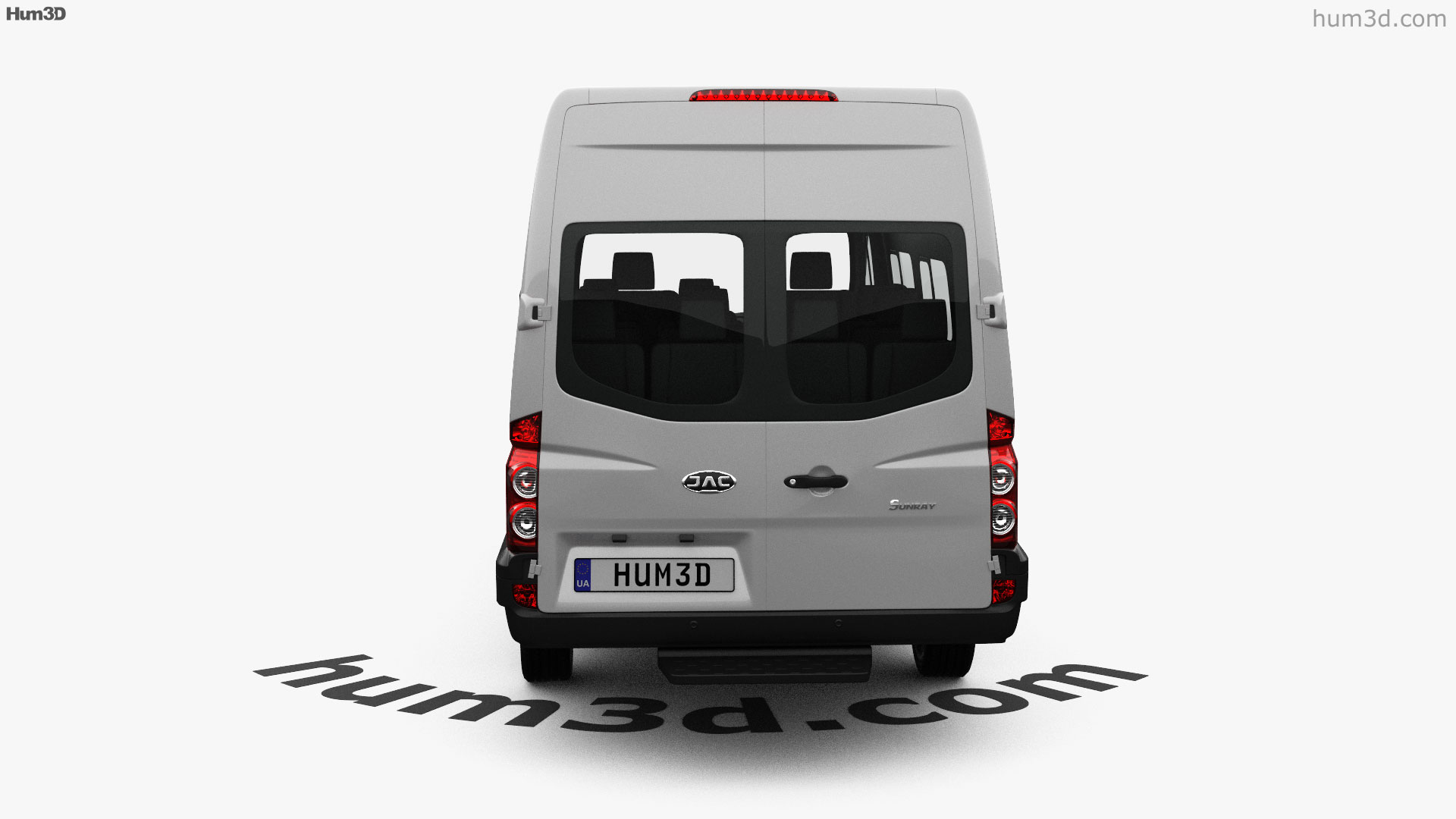 360 view of JAC Sunray Passenger Van L2H2 2024 3D model - 3DModels store