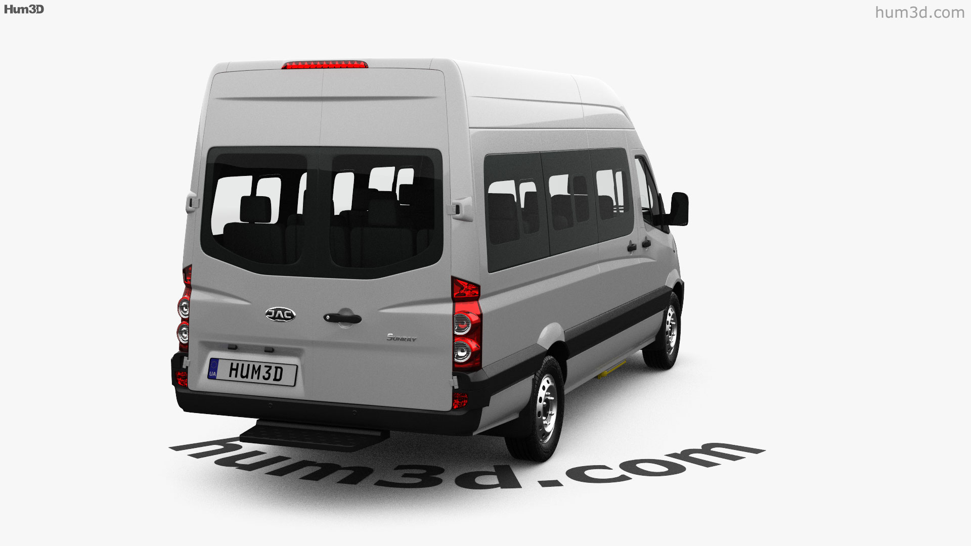 360 view of JAC Sunray Passenger Van L2H2 2024 3D model - 3DModels store