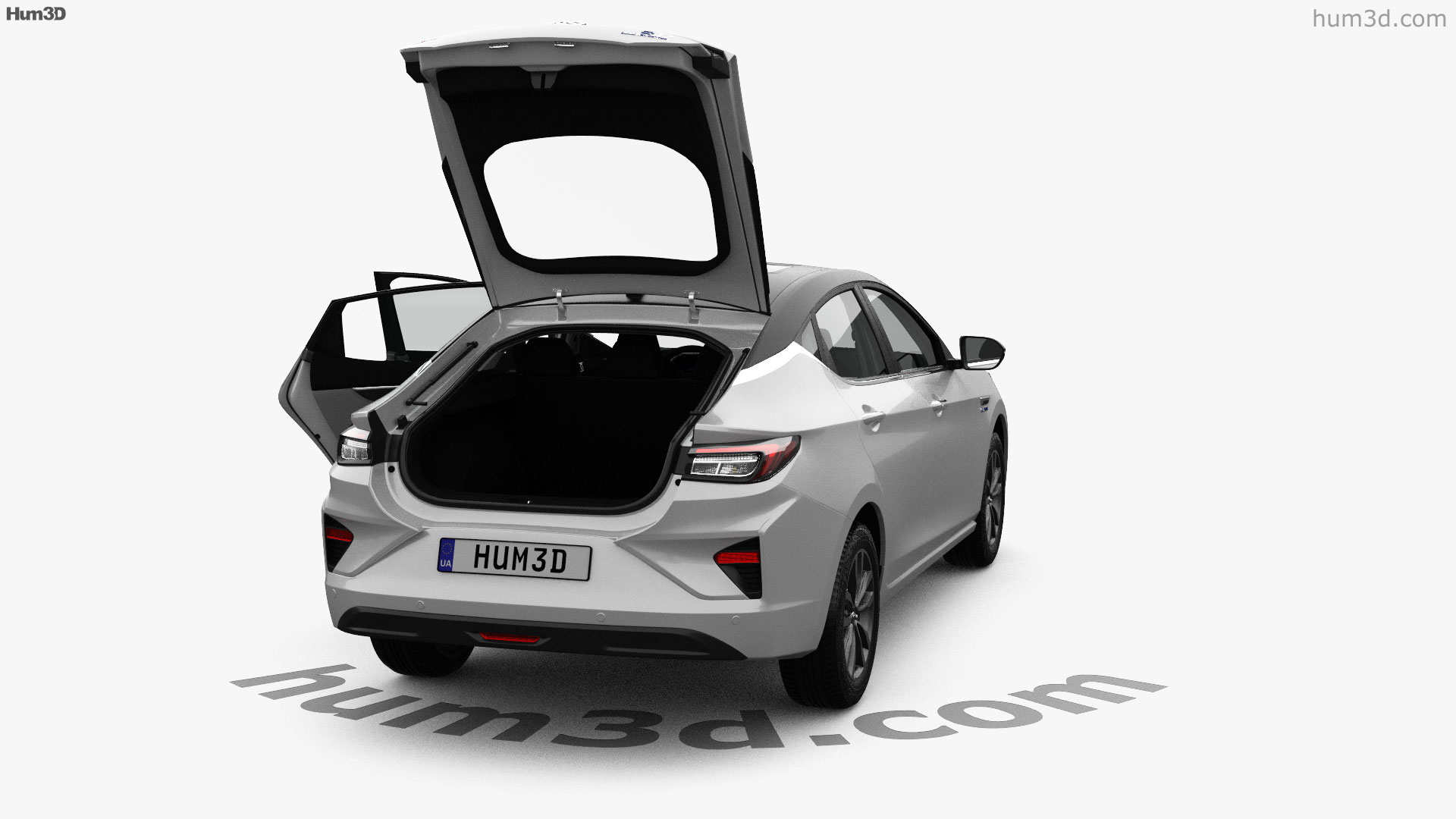 360 view of JAC EJ7 with HQ interior 2024 3D model - 3DModels store