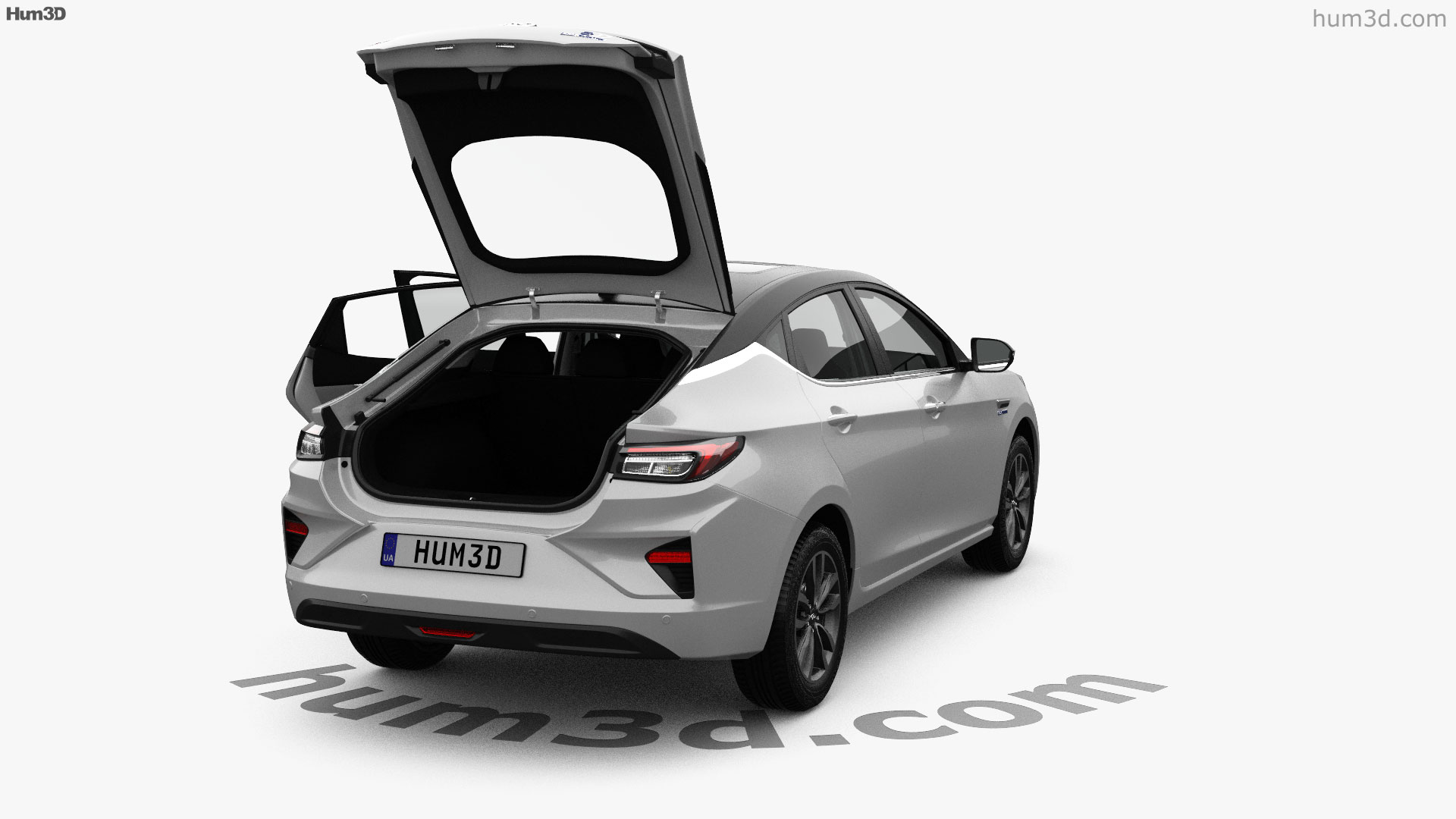360 view of JAC EJ7 with HQ interior 2024 3D model - 3DModels store