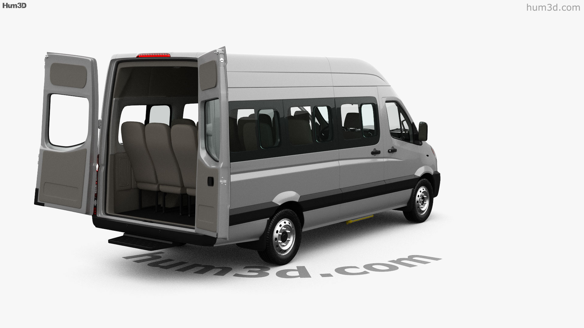 360 view of JAC Sunray Passenger Van L2H2 with HQ interior 2024 3D ...