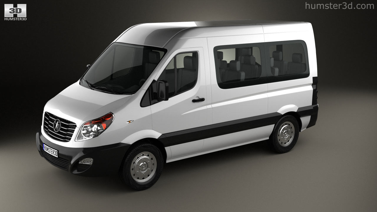 360 view of JAC Sunray Passenger Van SWB SR 2017 3D model - 3DModels store