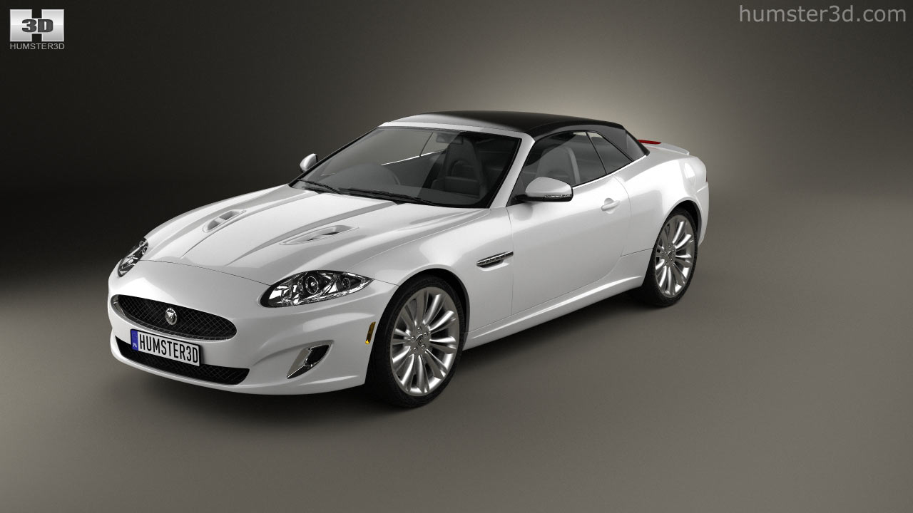 360 view of Jaguar XK convertible 2014 3D model - 3DModels store