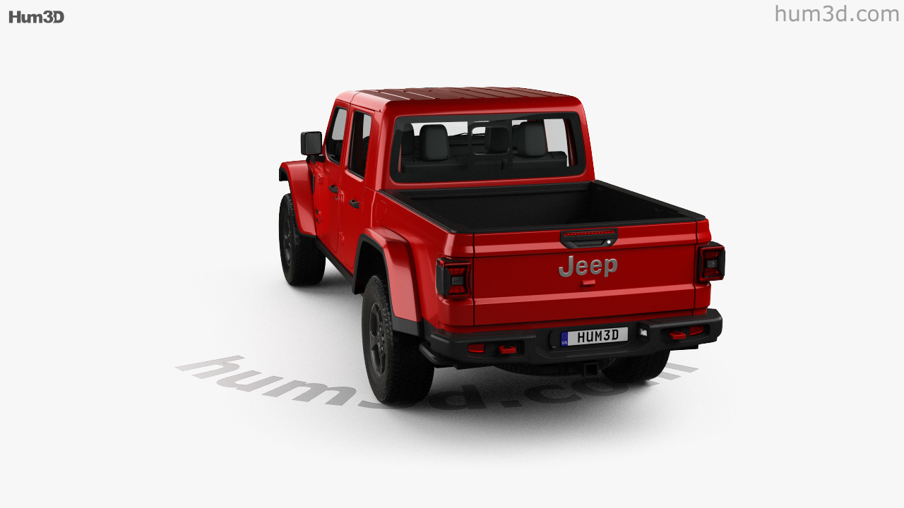 360 view of Jeep Gladiator (JT) Rubicon 2023 3D model - 3DModels store