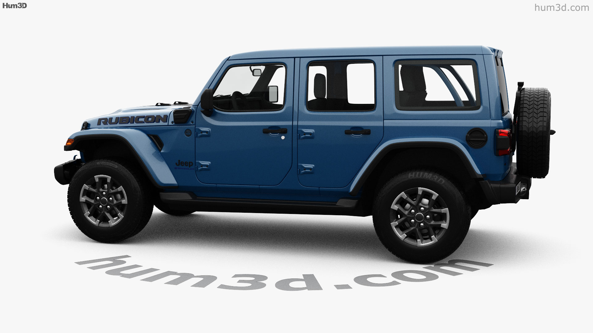 360 view of Jeep Wrangler Unlimited Rubicon X 4xe 2024 3D model ...