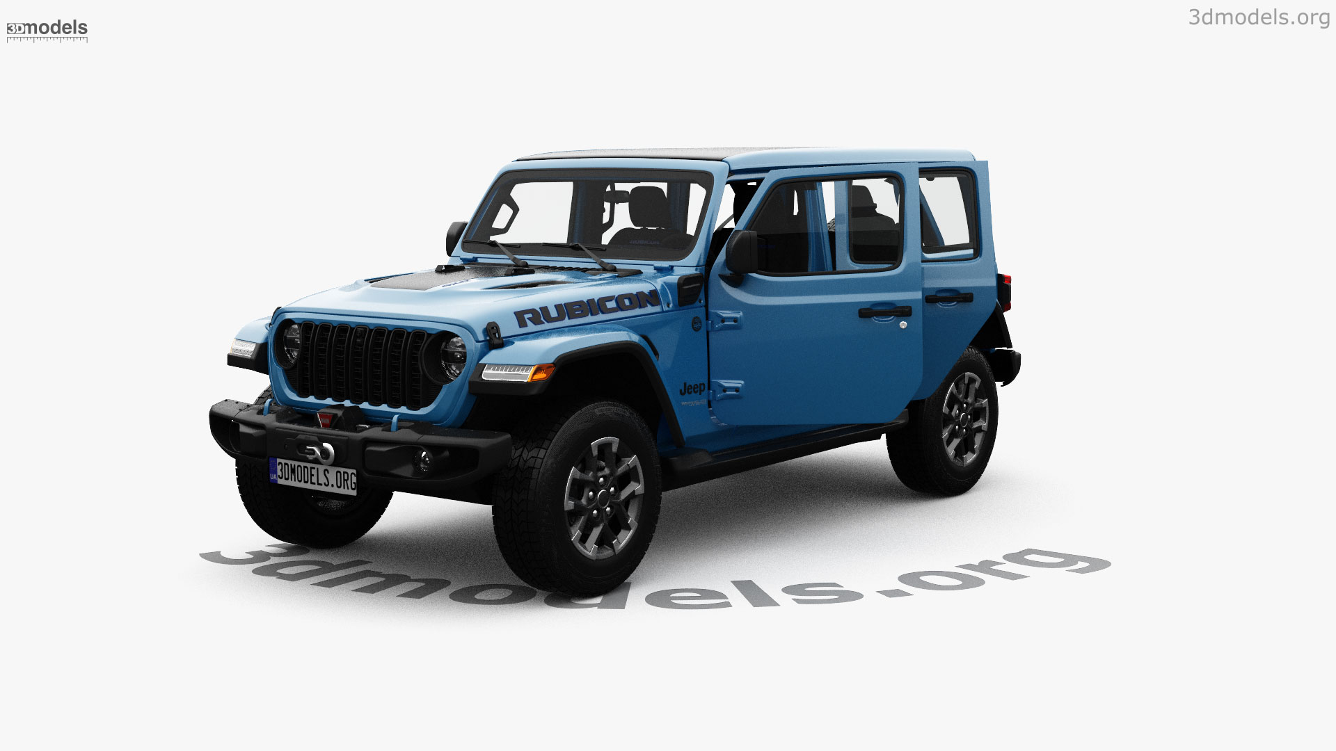 360 view of Jeep Wrangler Unlimited Rubicon X 4xe with HQ interior 2025 ...