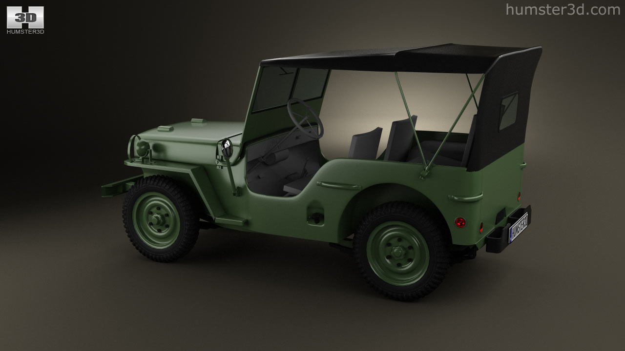 360 view of Willys MB 1941 3D model - 3DModels store