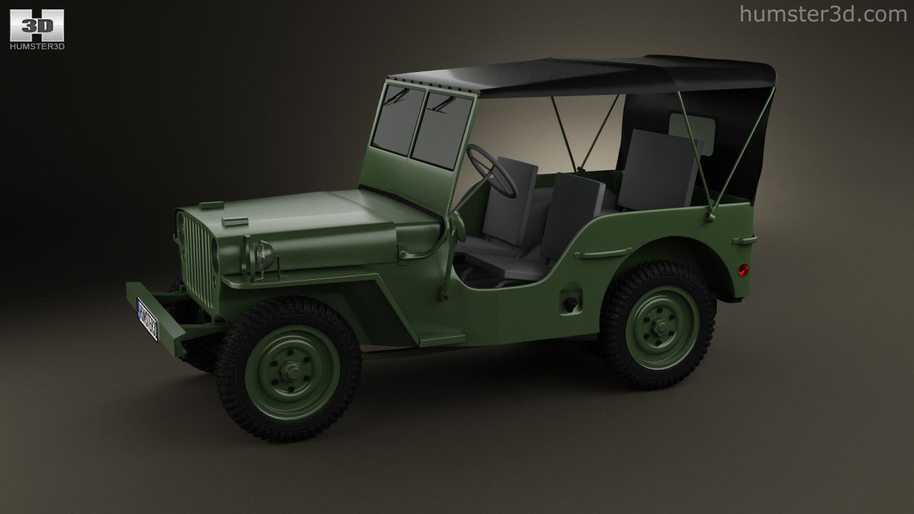 360 view of Willys MB 1941 3D model - 3DModels store