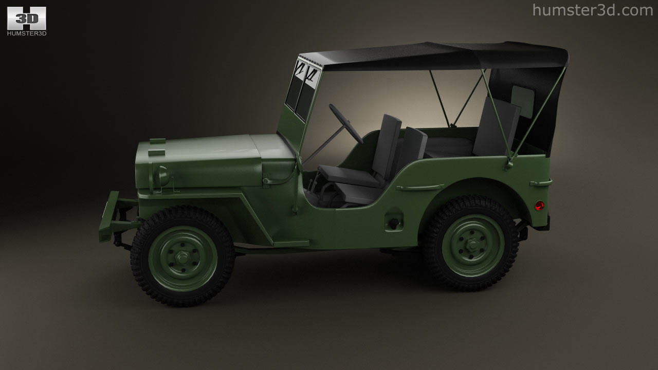 360 view of Willys MB 1941 3D model - 3DModels store
