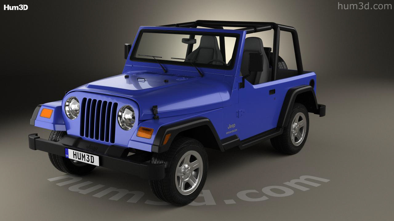 360 view of Jeep Wrangler TJ 2000 3D model - 3DModels store