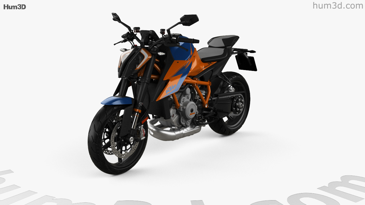 360 view of KTM 1290 Super Duke R 2020 3D model - 3DModels store