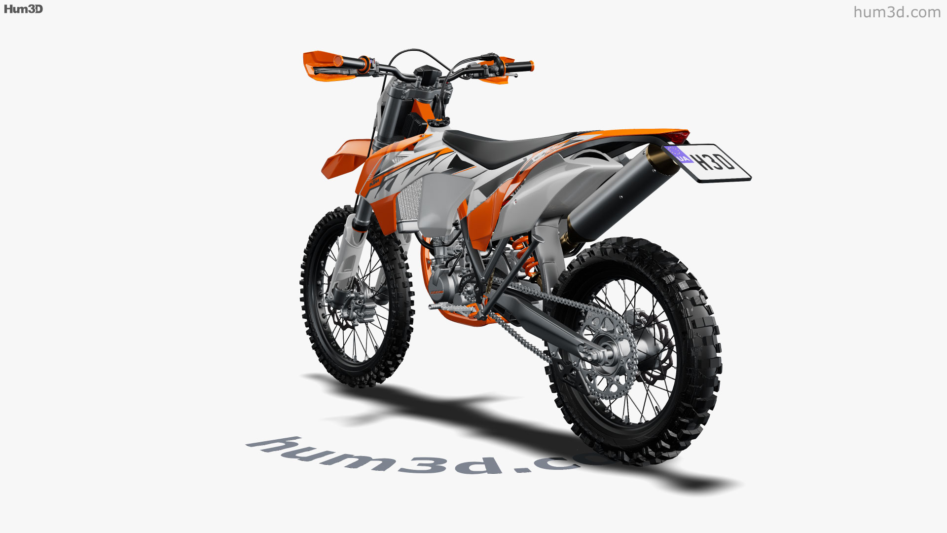 360 view of KTM EXC 450 2016 3D model - 3DModels store